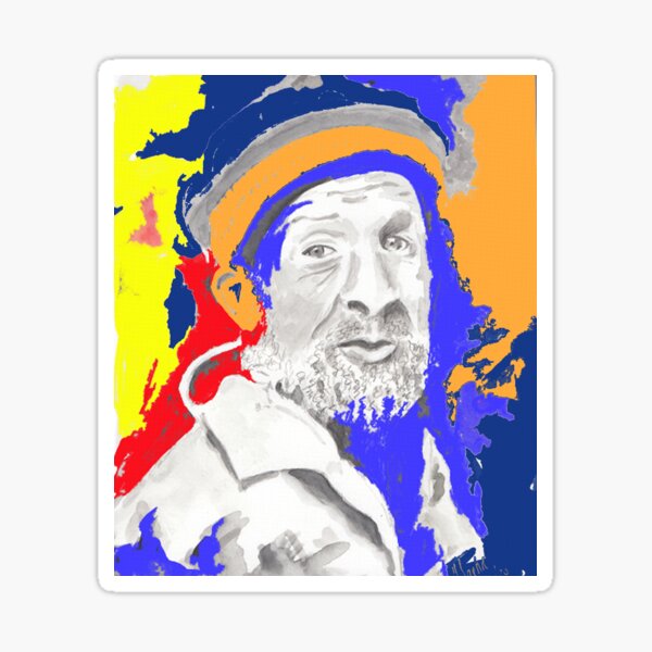 "Rastafarian man " Sticker for Sale by Carinmaehr | Redbubble