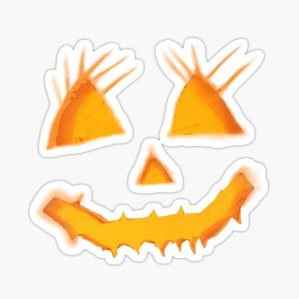 "halloween face" Sticker for Sale by Walid00Art | Redbubble