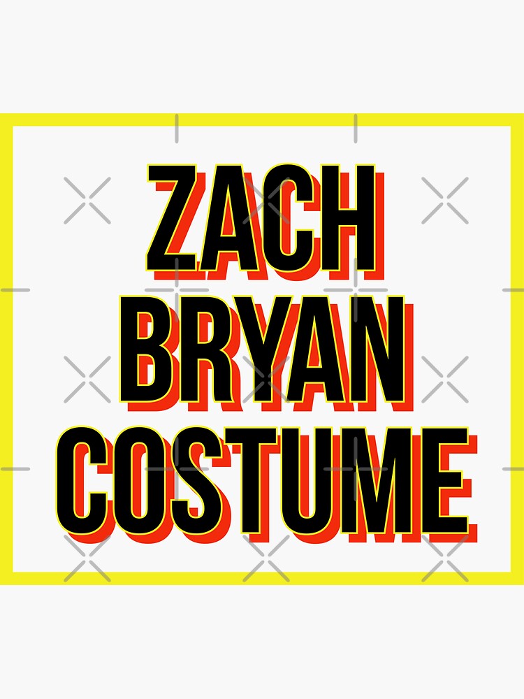 "Zach Bryan costume" Sticker by Celebteess | Redbubble