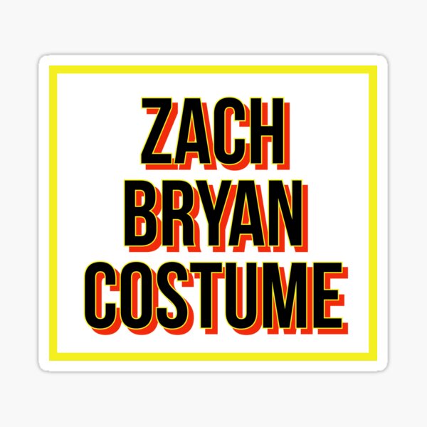 "Zach Bryan costume" Sticker by Celebteess | Redbubble