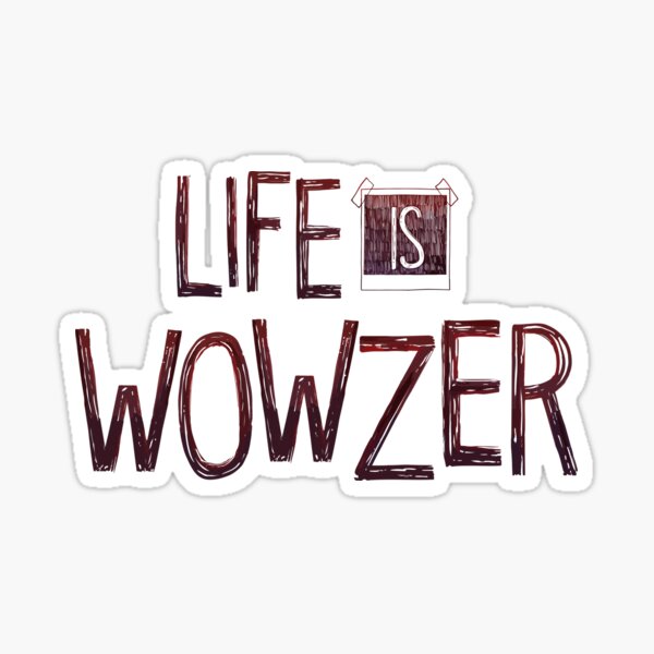 "Wowzer" Sticker for Sale by 2sists4bros | Redbubble