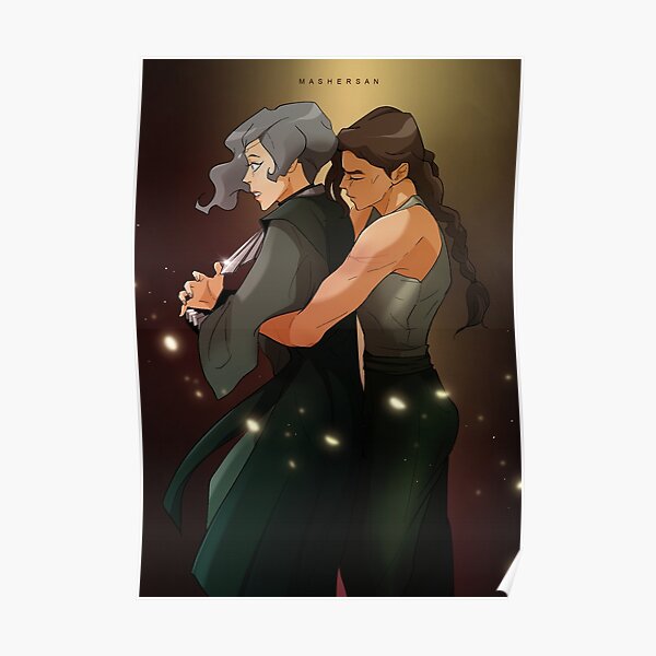 Kuvira And Suyin Beifong Suvira Hug Mashersan Poster For Sale By Mashersan Redbubble