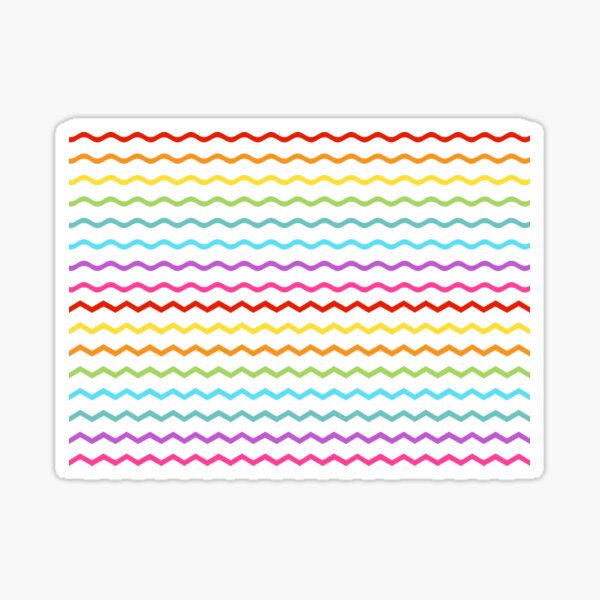 "Wavy lines" Sticker for Sale by StripedFly | Redbubble