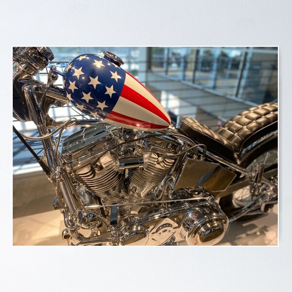"Classic USA Easy Rider Chopper Motorcycle Pop art" Poster for Sale by ...
