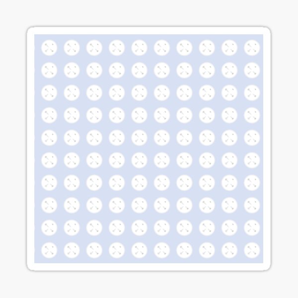 "Light blue button patterns" Sticker for Sale by ArirangD | Redbubble