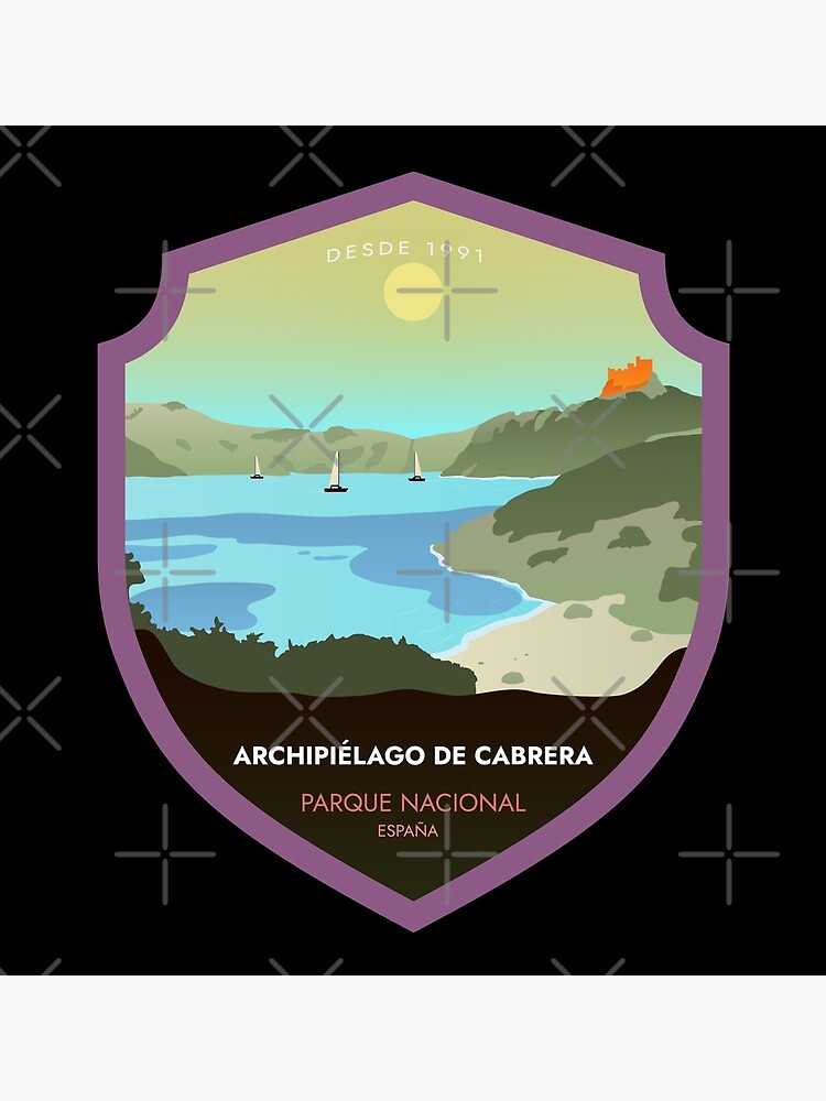 Póster «Parque nacional marítimo-terrestre del Archipiélago de Cabrera - España» de rapazdesigns ...