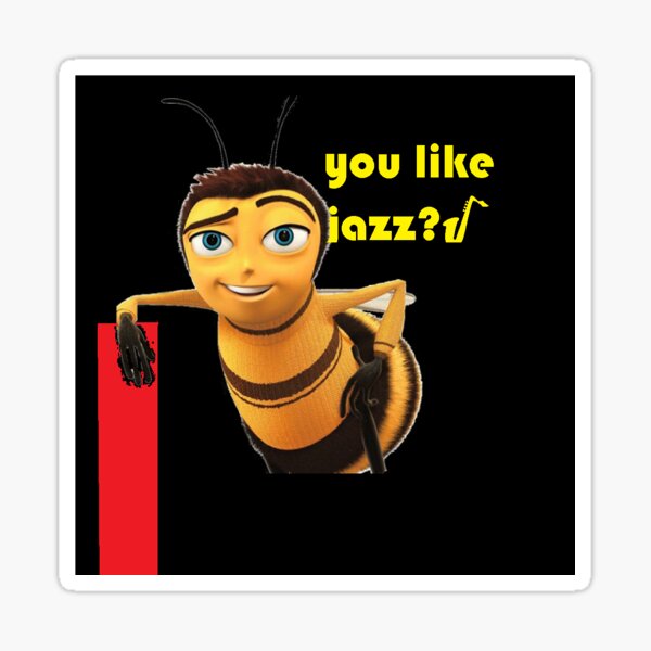 "you like jazz?" Sticker for Sale by Pinkkris | Redbubble
