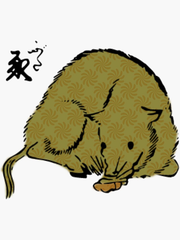 "Cute Japanese Mouse Rat" Sticker for Sale by Scareful | Redbubble
