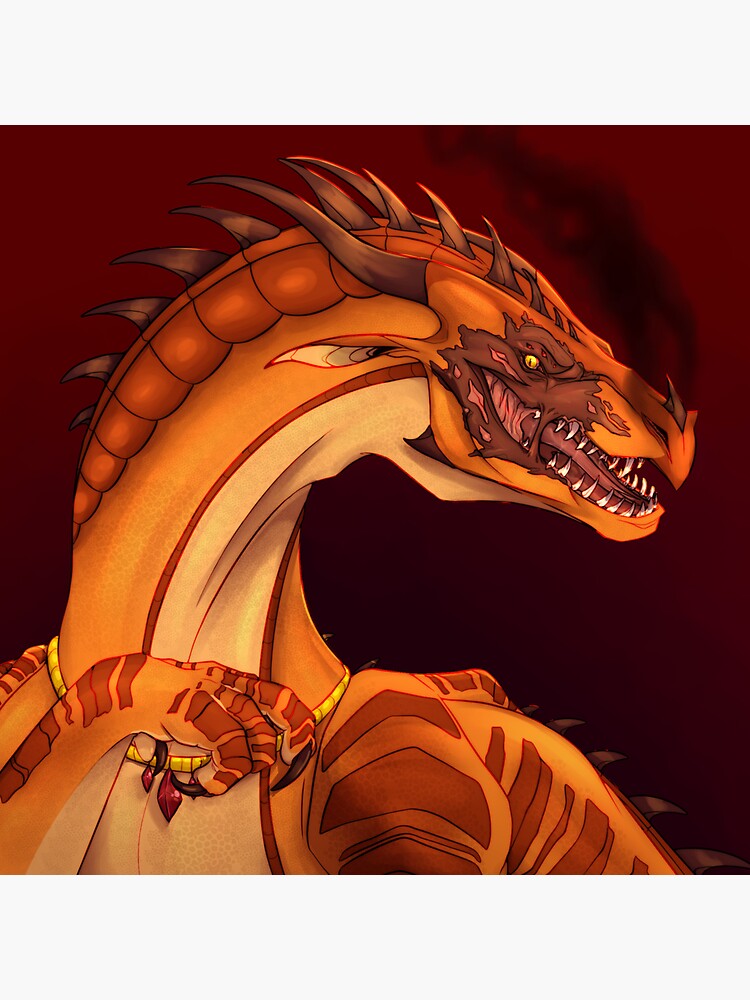 "Queen Scarlet- Wings of Fire" Sticker for Sale by Asteroidsedge ...