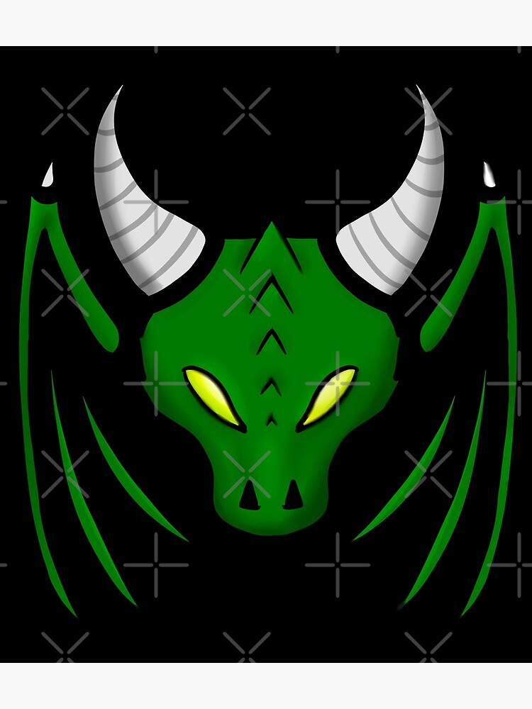 "Green Dragon icon" Poster by cryoark | Redbubble