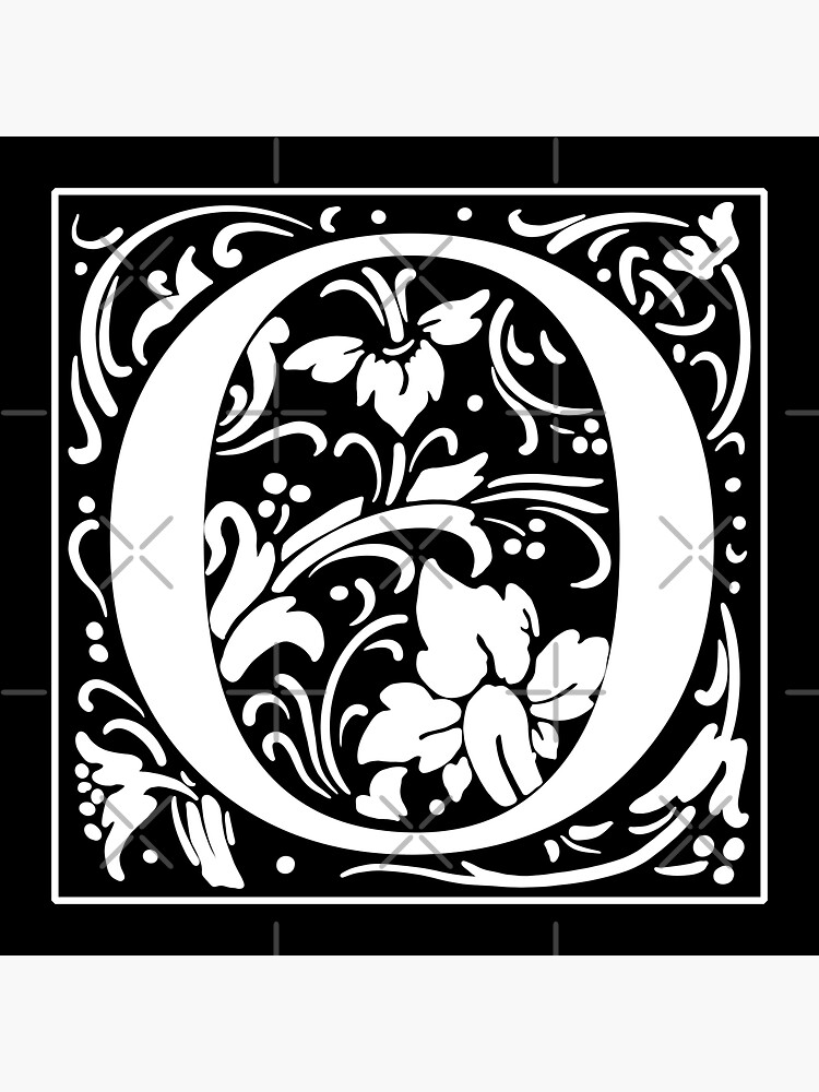 "Illuminated Initial O" Sticker for Sale by rogue-design | Redbubble