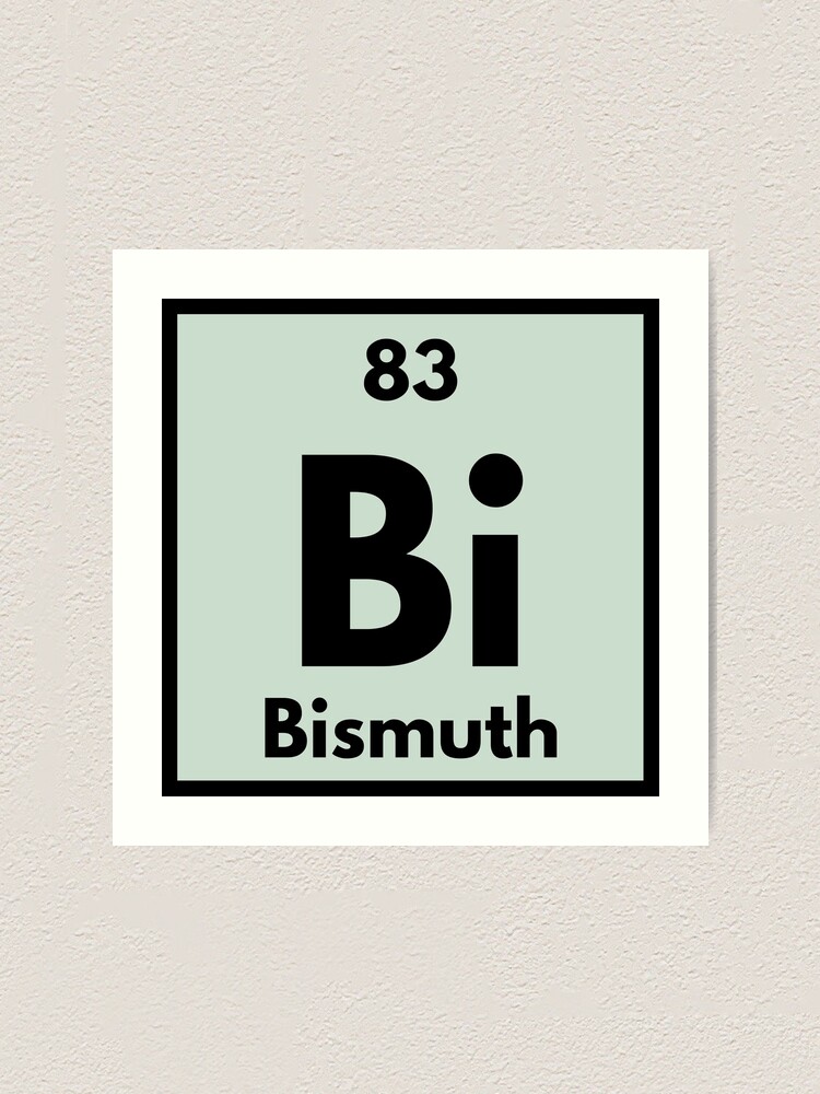 "Periodic Table element Bismuth Bi number83" Art Print for Sale by ...