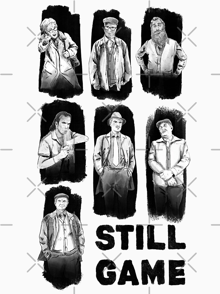 "Still Game Characters" T-shirt for Sale by amymojo | Redbubble | still ...