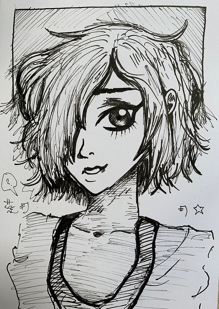 "Edgy Anime Girl" by AddisonsArt1994 | Redbubble