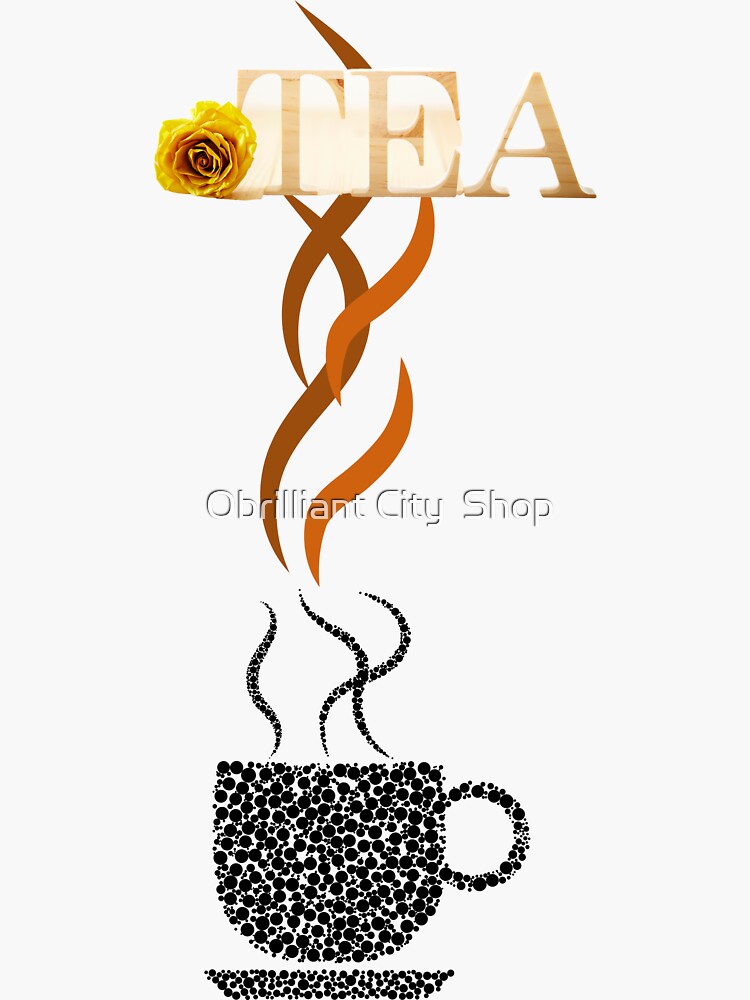 "STEAMING HOT TEA!" Sticker by Win-Designs | Redbubble