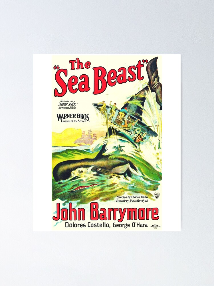 Póster «The Sea Beast - (1926) - Póster de película de terror clásico ...