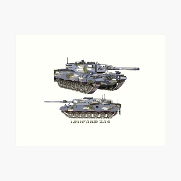 "Leopard 2A4 German Main Battle Tank Diagram Gift" Art Print for Sale ...