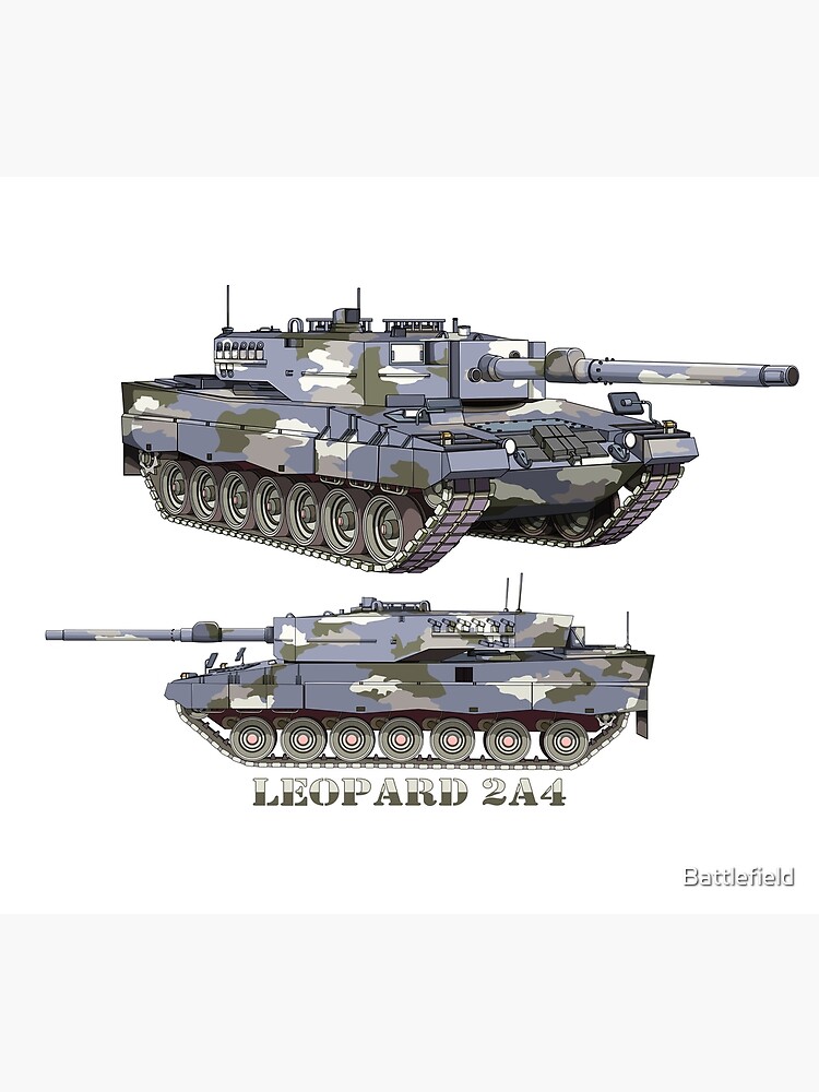 "Leopard 2A4 German Main Battle Tank Diagram Gift" Art Print for Sale ...
