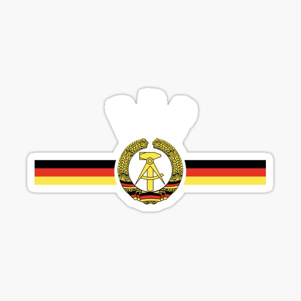 "East German DDR" Sticker for Sale by pirminio | Redbubble