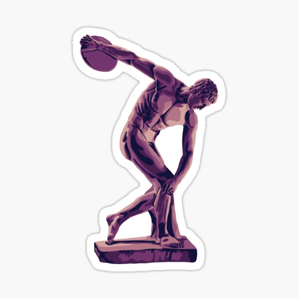 "The Discus Thrower" Sticker for Sale by unhingedheather | Redbubble