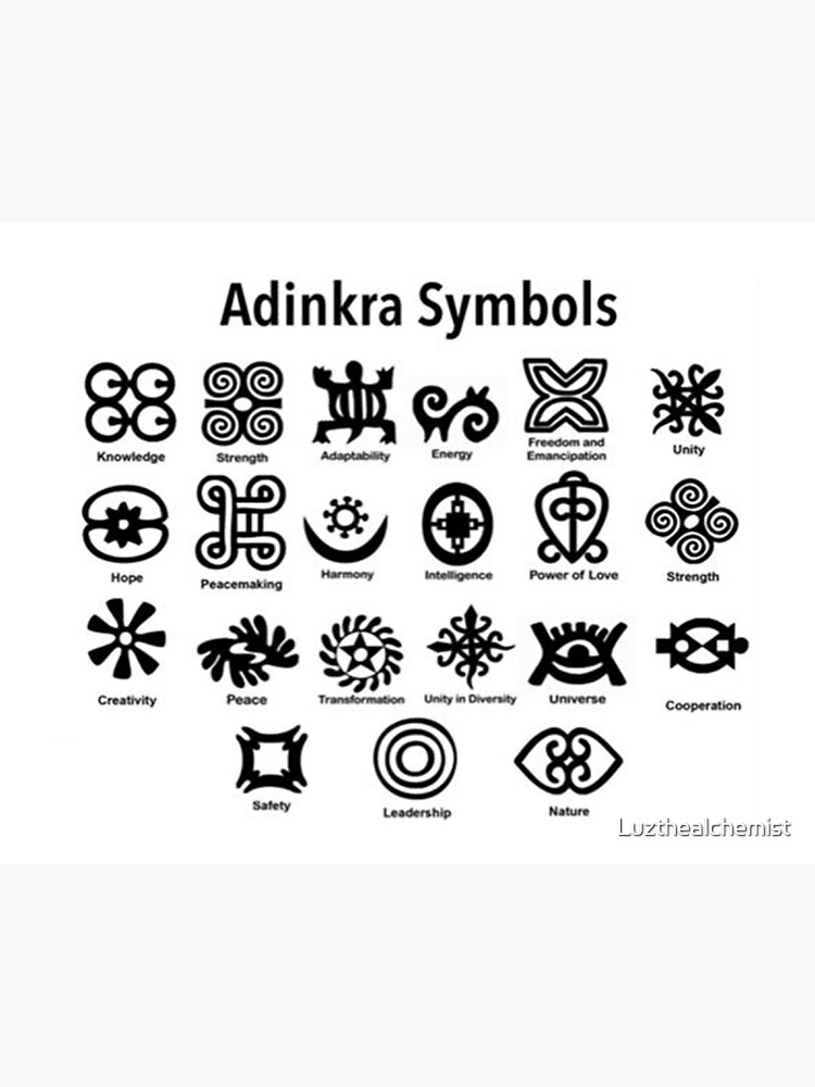 "Adinkra Symbols" Art Print for Sale by Luzthealchemist | Redbubble