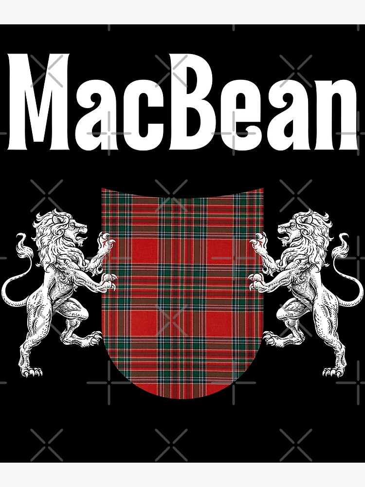 "MacBean Clan Scottish Name Coat Of Arms Tartan" Poster for Sale by ...