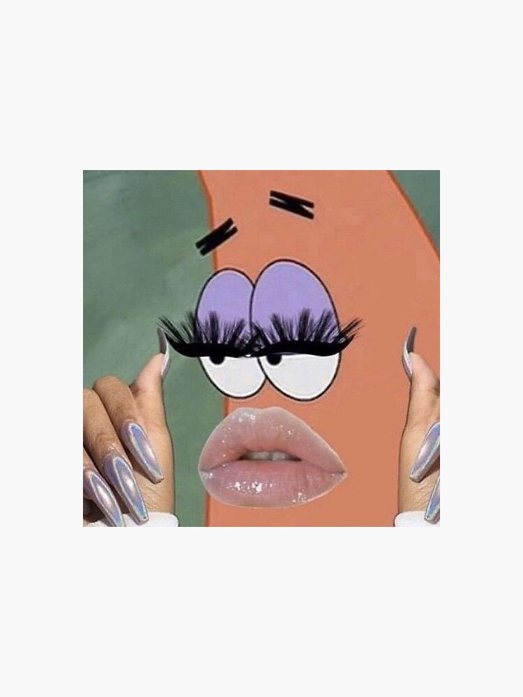 "Patrick Star Baddie Meme" Sticker von FrogCupcake123 | Redbubble