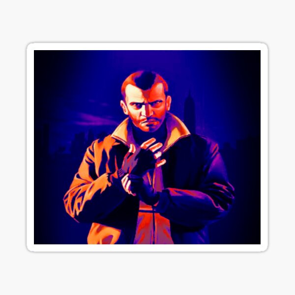 "Grand theft auto IV logo" Sticker for Sale by JeanCharles123 | Redbubble