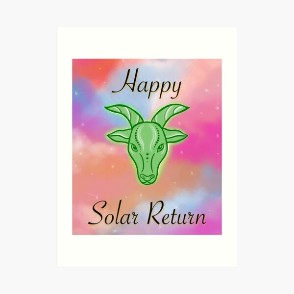 "Happy solar return - Capricorn " Art Print for Sale by Amandacrystal ...