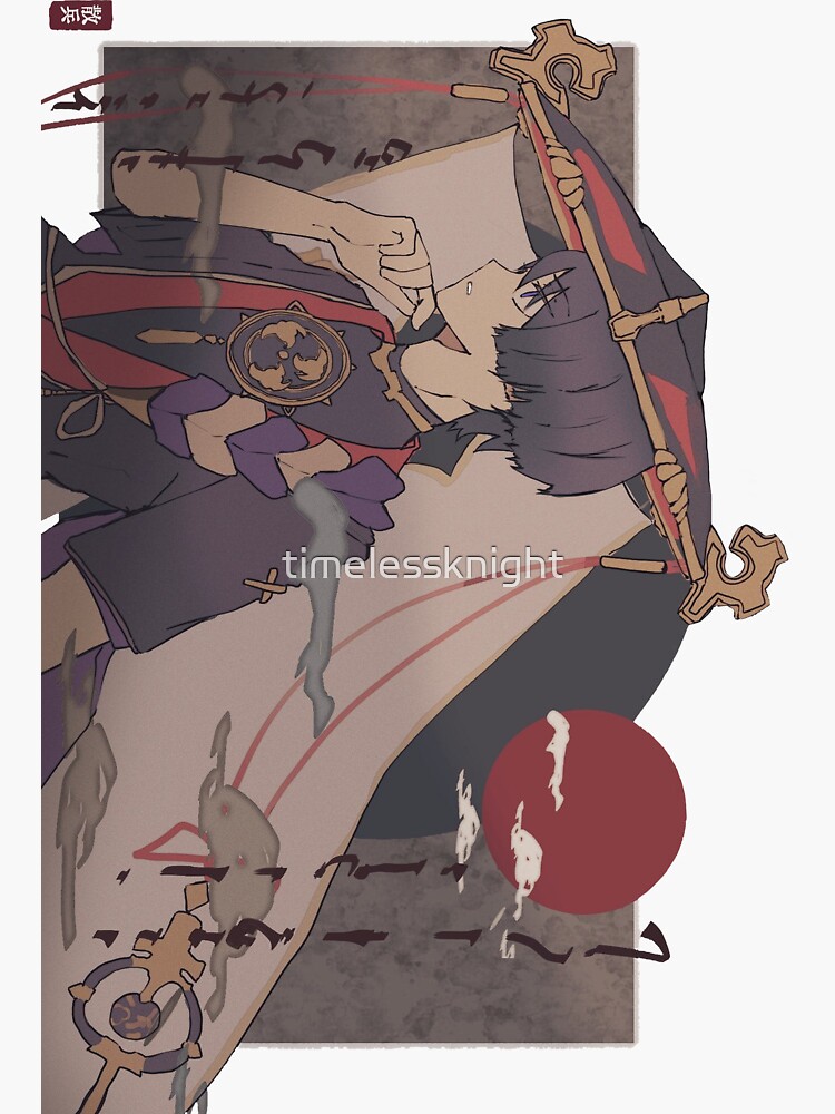 "Scaramouche Genshin Impact" Sticker by timelessknight | Redbubble