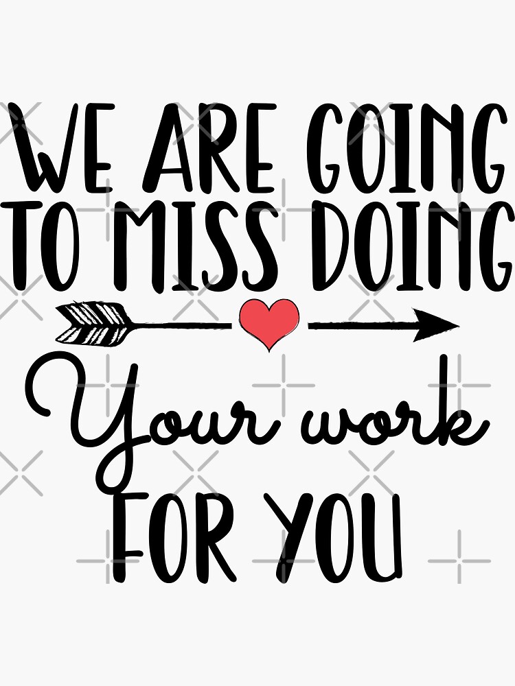 "Coworker Goodbye" Sticker for Sale by EmbeeGraphics | Redbubble