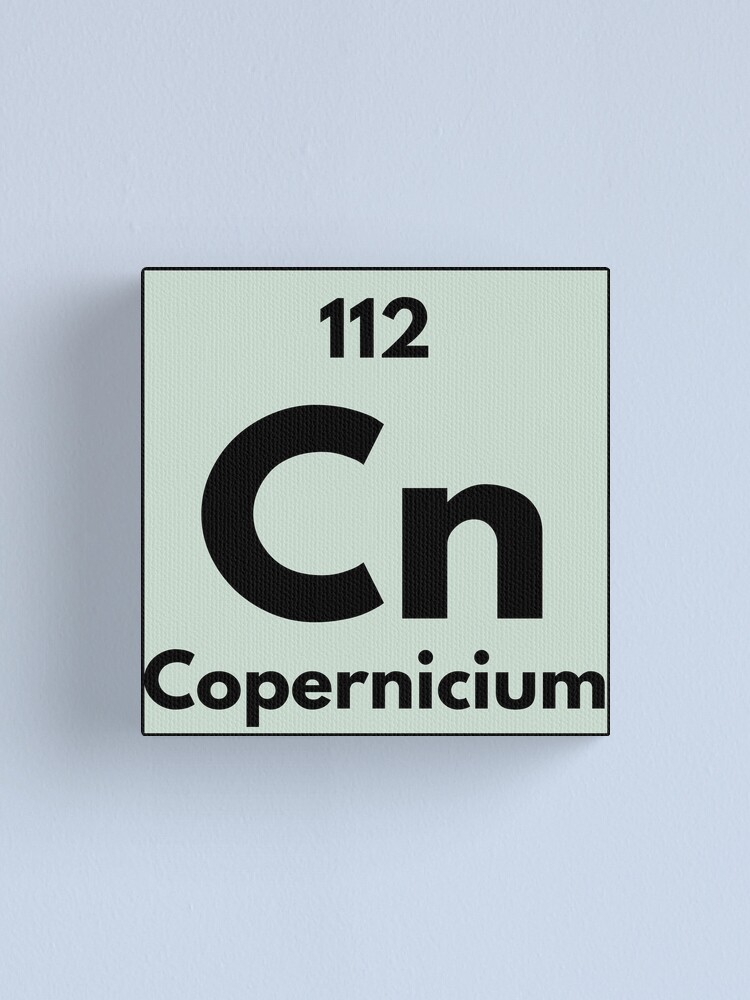 "Periodic Table element number 112 Cn Copernicium" Canvas Print for ...
