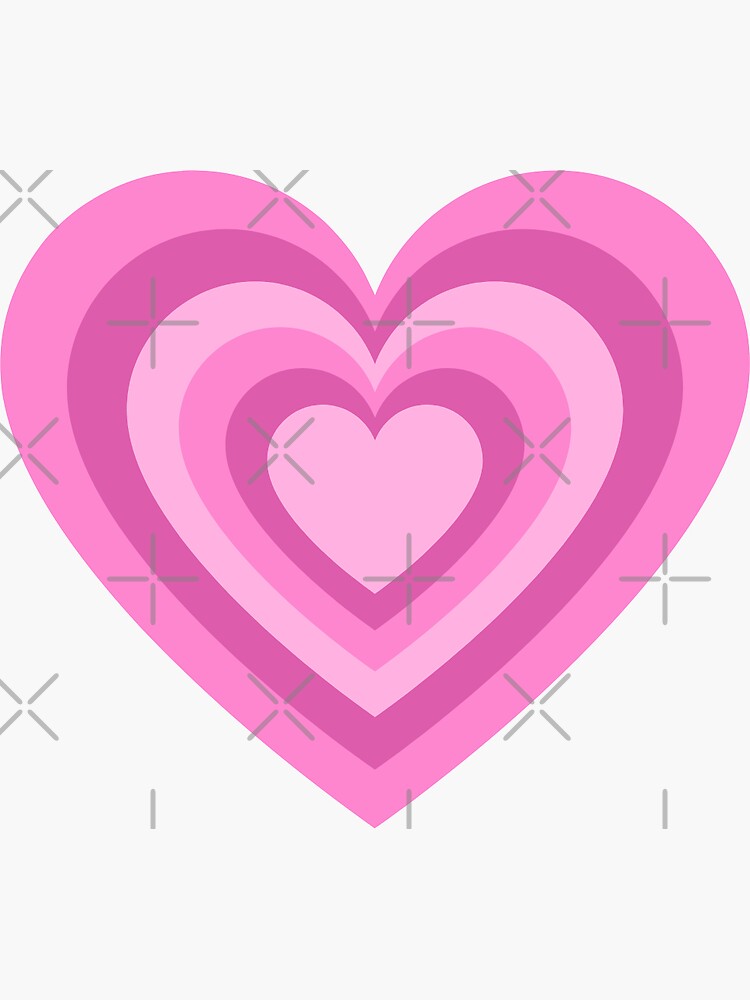 "pink latte heart" Sticker for Sale by nayeliplata | Redbubble