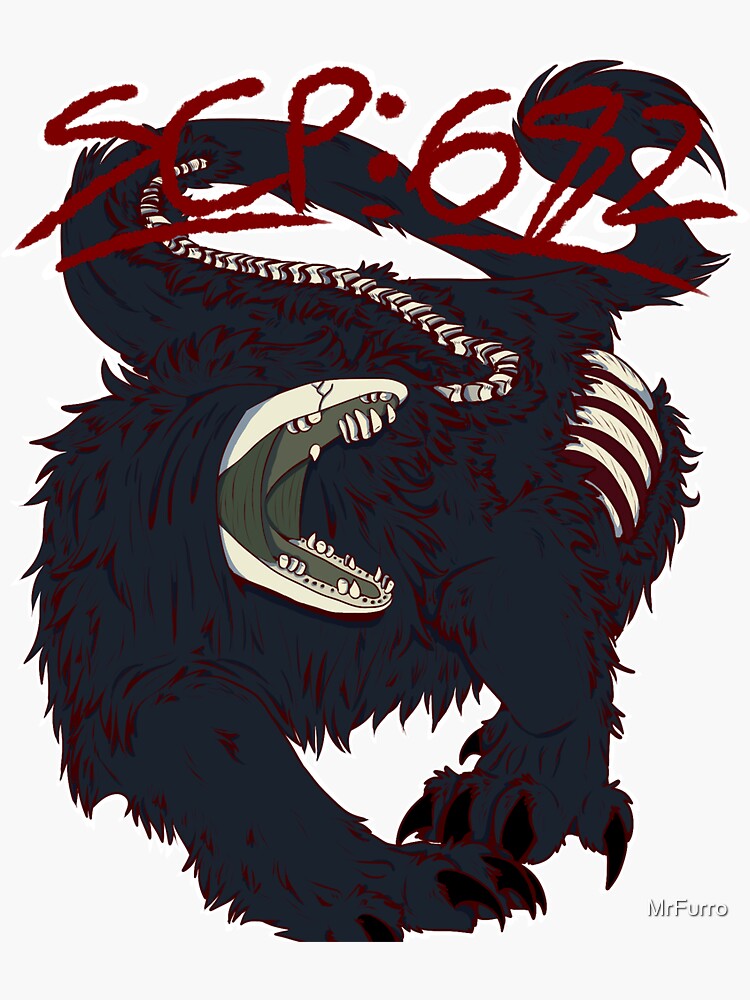 "scp: 682" Sticker for Sale by MrFurro | Redbubble