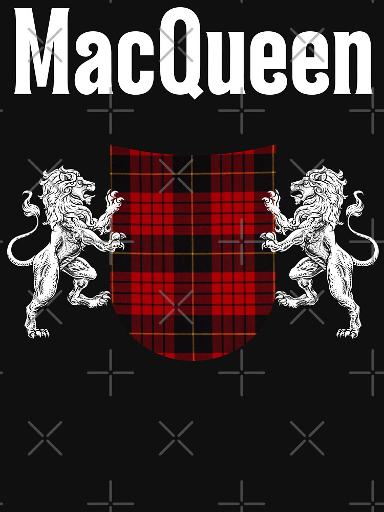 "MacQueen Clan Scottish Name Coat Of Arms Tartan" T-shirt for Sale by ...
