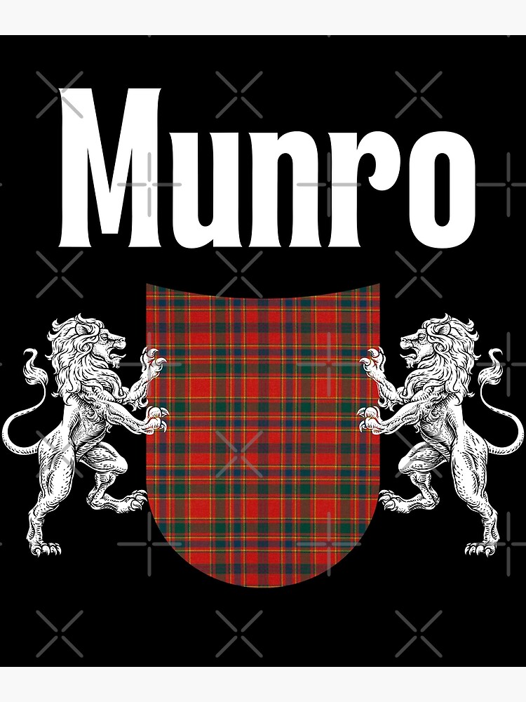 "Munro Clan Scottish Name Coat Of Arms Tartan" Poster by RosiesSticks ...