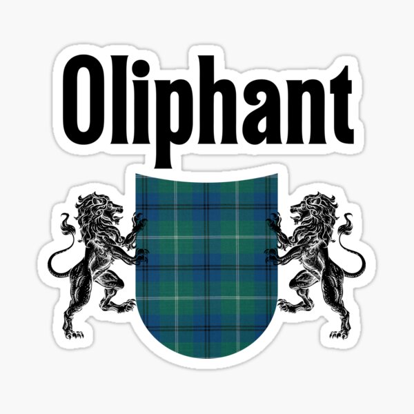 "Oliphant Clan Scottish Name Coat Of Arms Tartan" Sticker for Sale by ...