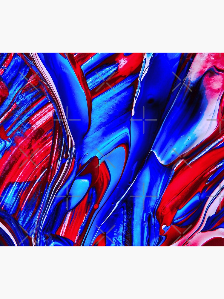 "Red and Blue Abstract" Poster for Sale by CHS-Design | Redbubble