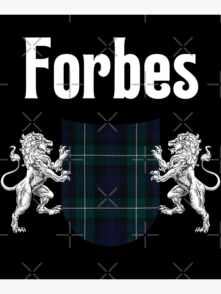 "Forbes Clan Scottish Name Coat Of Arms Tartan" Poster for Sale by ...