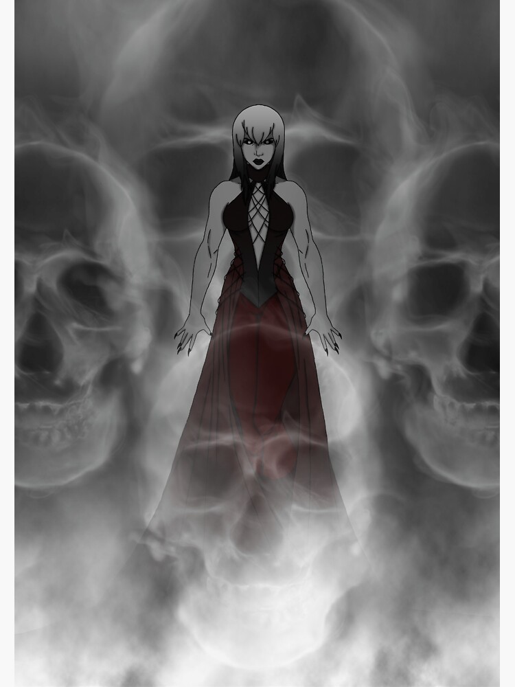 "LADY DEATH" Sticker for Sale by AtlisArt | Redbubble