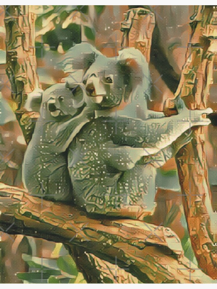 "KOALA ART - NATIVE AUSTRALIAN KOALAS IN A EUCALYPTUS TREE" Photographic Print for Sale by ...