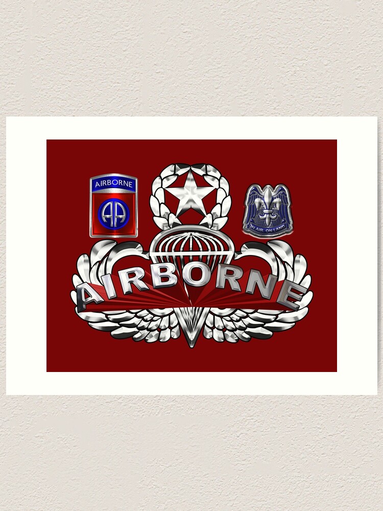 "82nd Airborne Division “AIRBORNE”" Art Print by SoldierAlways | Redbubble