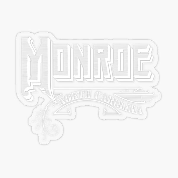 "Vintage Monroe, NC" Sticker for Sale by DonDota | Redbubble