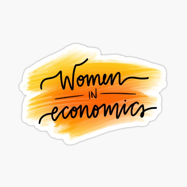 "Women in economics" Sticker for Sale by monicahea | Redbubble