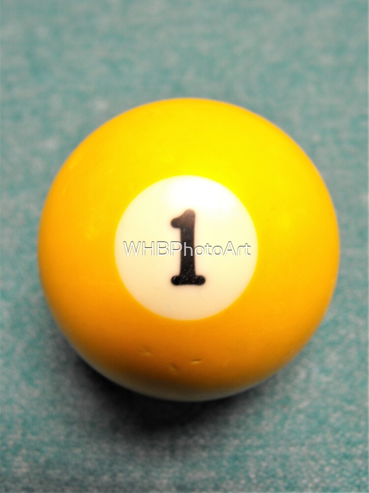 "Number 1 - Numeric 1 Cue Ball Photography" Sticker for Sale by ...