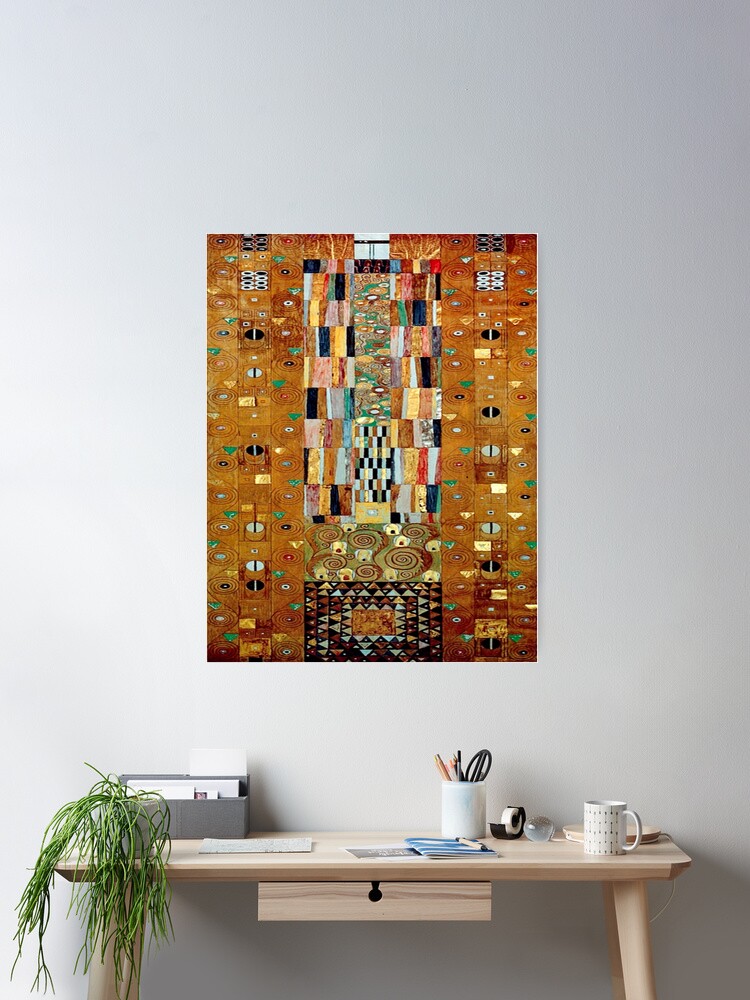 Poster for Sale mit "Gustav Klimt | Das Rittermosaik (Stoclet Fries ...