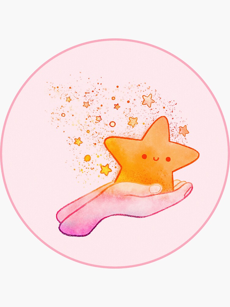 "Catch a Falling Star" Sticker for Sale by hellobubblegum | Redbubble