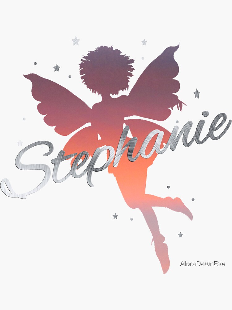 "Stephanie Personalized Name Fairy" Sticker for Sale by AloraDawnEve ...