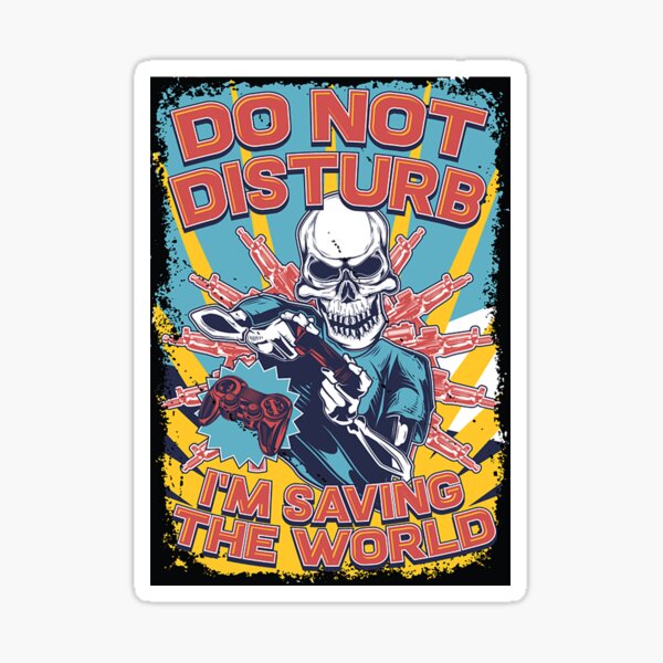 "do not disturb" Sticker by Kristoffer553 | Redbubble