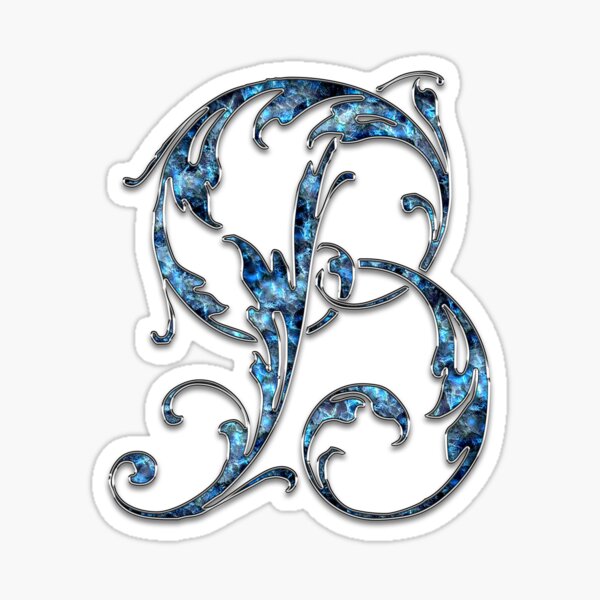 "alphabet B" Sticker by mostheristore | Redbubble
